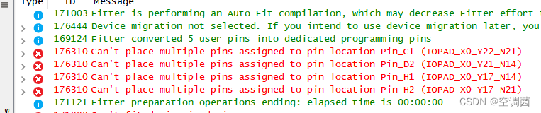 FPGA开发中常见报错或警告汇总_system timestamp mismatch - connected: "0", expect-CSDN博客