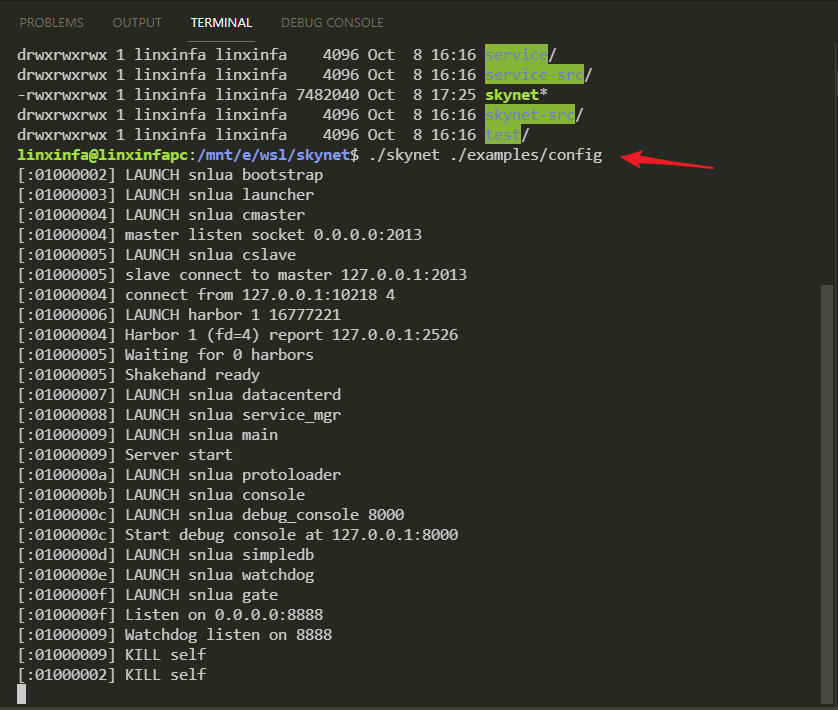 【游戏开发实战】手把手教你在Windows上通过WSL运行Skynet，不用安装虚拟机，方便快捷（WSL | Linux | Ubuntu | Skynet | VSCode）_skynet ...