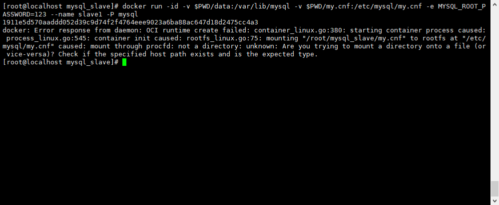 docker挂载目录报错及启动mysql8.0容器秒退的解决方案_not a directory: unknown: are you trying to mount ...