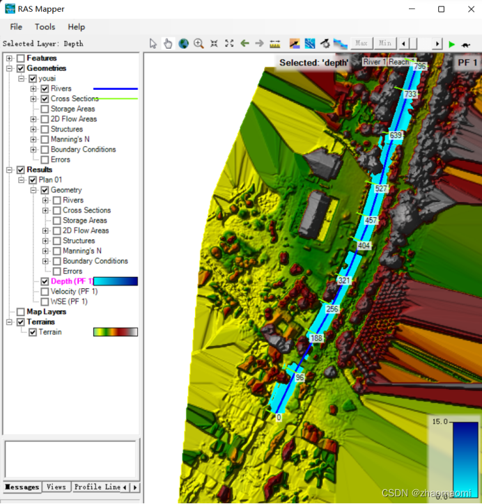 使用HEC-RAS生成淹没范围图——HEC-RAS小技巧（二）_hecras洪水淹没-CSDN博客