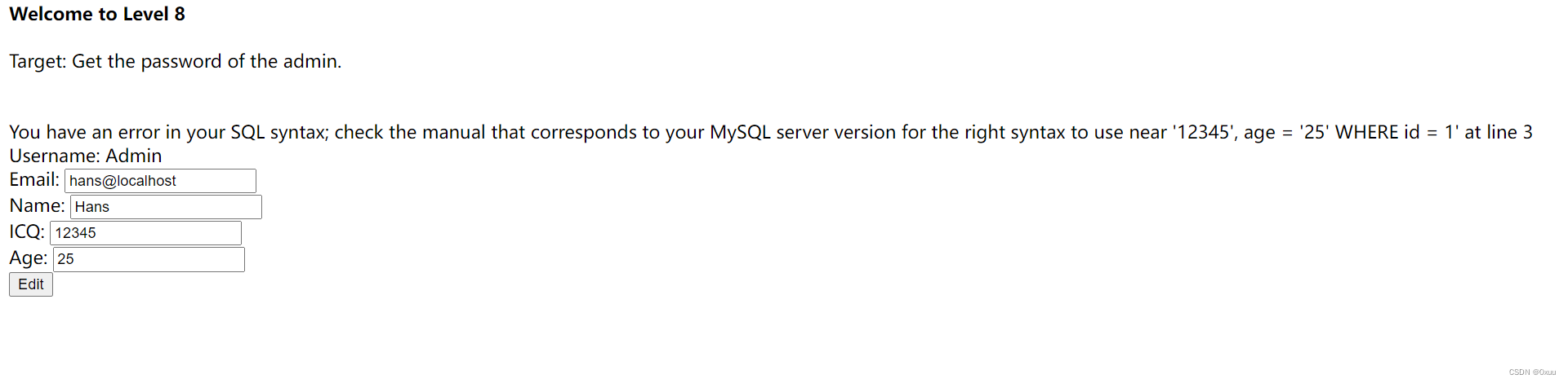SQL注入靶场 RedTiger通关教程(level1~level10)_sqli靶场通关payload_「已注销」的博客-CSDN博客