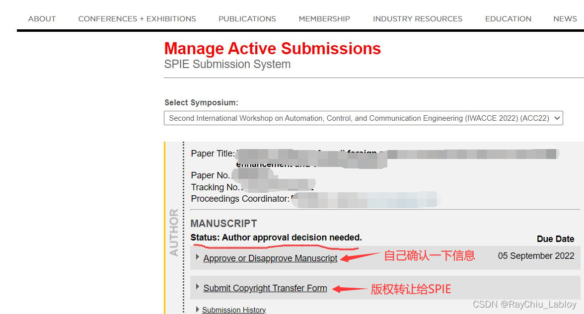 SPIE如何上传论文_spie投稿流程-CSDN博客