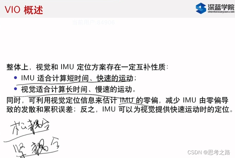 vio-视觉与IMU融合实现里程计（第一章）—— vio概述和预备知识_vio视觉里程计-CSDN博客