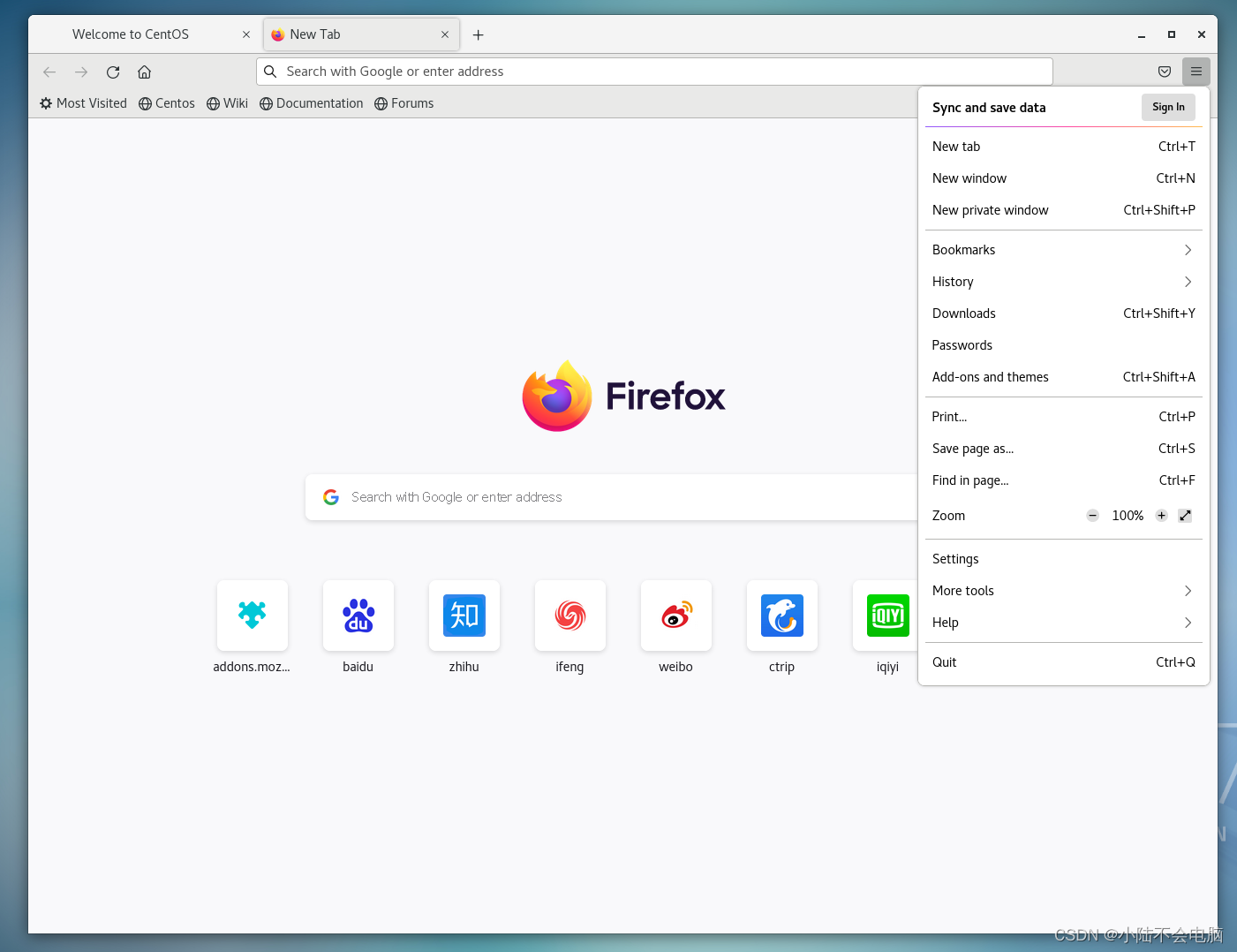 给Linux CentOS 7 Firefox 设置中文语言_centos7火狐浏览器怎么设置中文-CSDN博客