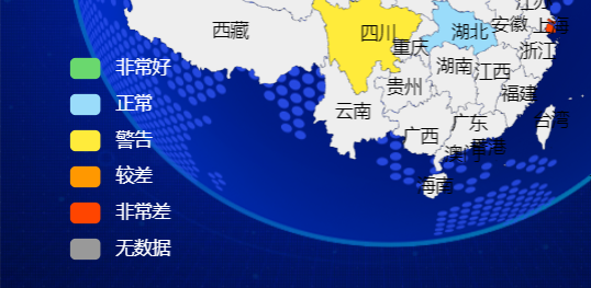 Echarts How To Modify The Color Of Map Legend Fonts Echarts Visualmap Pieces Programmer Sought