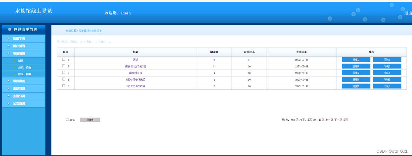 基于springboot的水族馆线上导览系统设计与实现翻译基于spring Boot的水族馆管理系统的设计与实现 Csdn博客