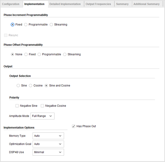 Vivado-DDS IP核配置_vivado中ddsip核极型选择的作用-CSDN博客