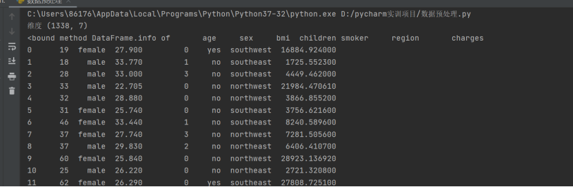 第十三周数据预处理实验_insurance.csv-CSDN博客