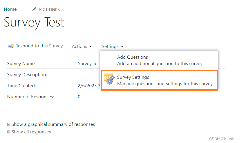 SharePoint - 如何设置Survey权限控制？_sharepoint survey-CSDN博客