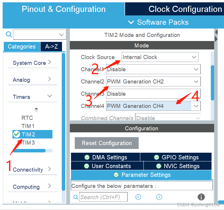 输出PWM信号实现LED闪烁（IDE+Protuse）_pwm控制led闪烁-CSDN博客