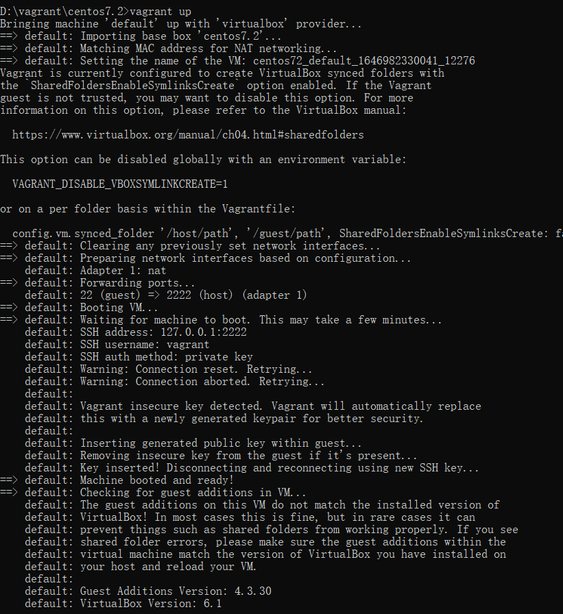 virtualbox使用vagrant 安装centos7.2_virtualbox 导出为vagrant box-CSDN博客