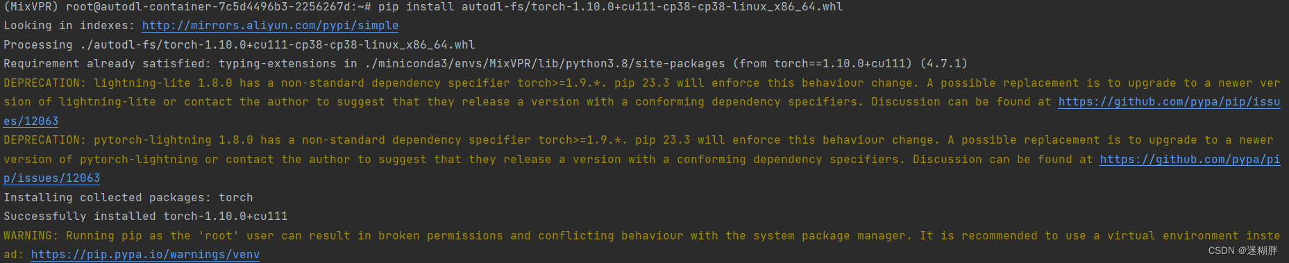超级详细！！！新手使用AutoDL跑深度学习（MixVPR项目）的学习记录-CSDN博客