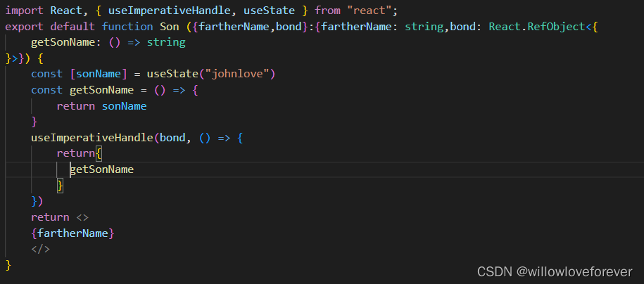 React Useimperativehandle 子组件向父组件传值 Useimperativehandle向父组件传变量 Csdn博客