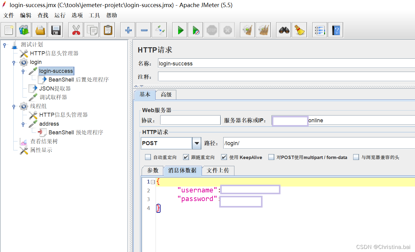 Jmeter学习-beanshell之登录跨线程处理_beanshell后置处理器获取token-CSDN博客