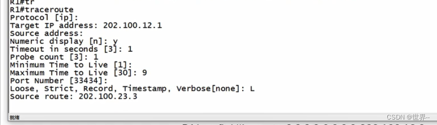 CISCO 设备中的 Traceroute 命令_33434端口-CSDN博客