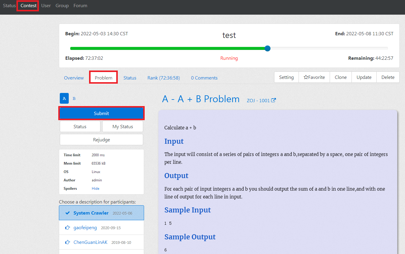 如何在Vjudge创建ZOJ的比赛排名_zoj vjudge-CSDN博客