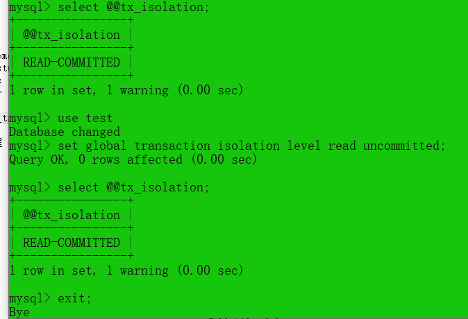mysql设置隔离级别不成功_set global transaction isolation level read commit-CSDN博客