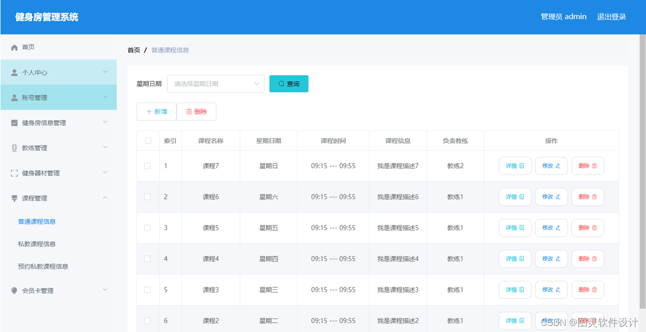基于java的健身房管理系统的设计与实现 Csdn博客