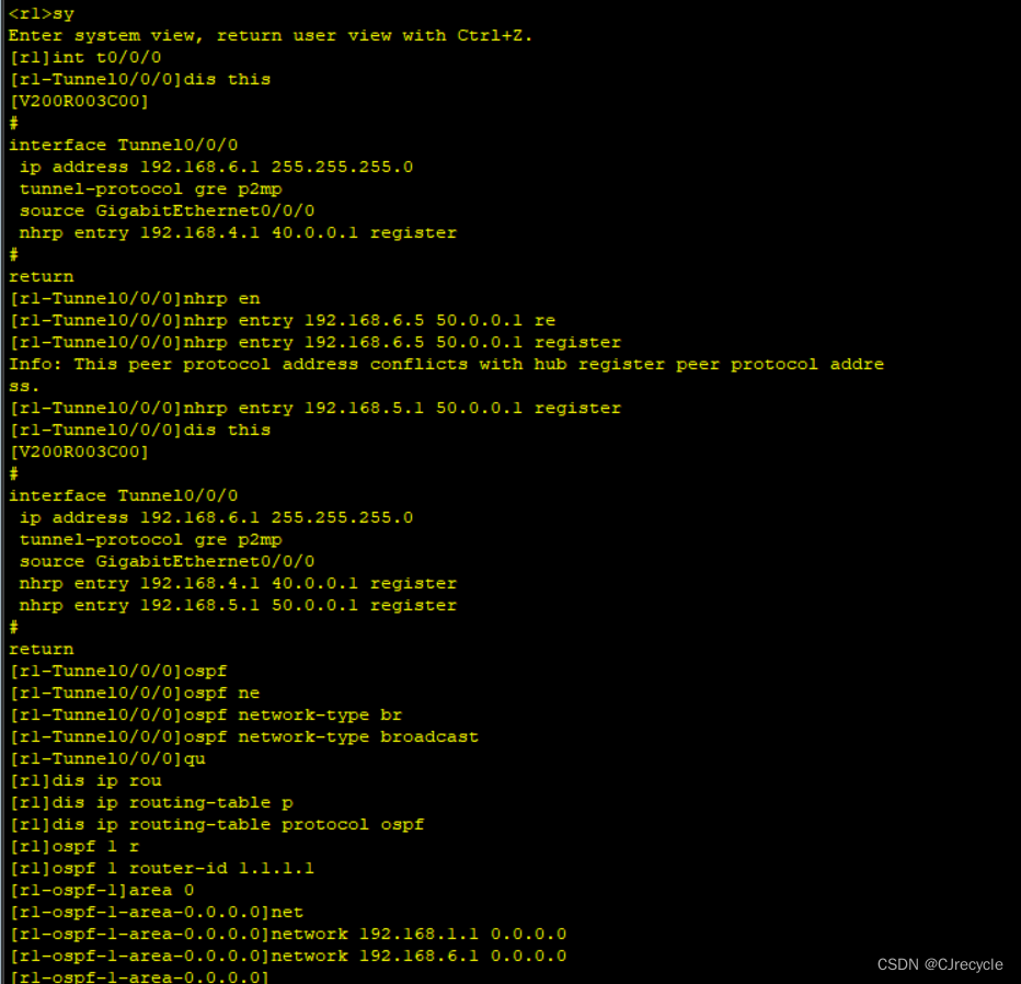 OSPF+MGRE实验-CSDN博客