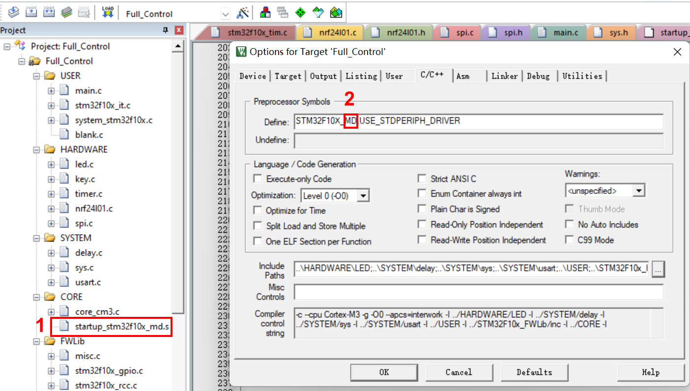 [STM32]STM32不同芯片的KEIL工程修改（以ZET6适配C8T6为例）_keil换芯片的话程序怎么改-CSDN博客