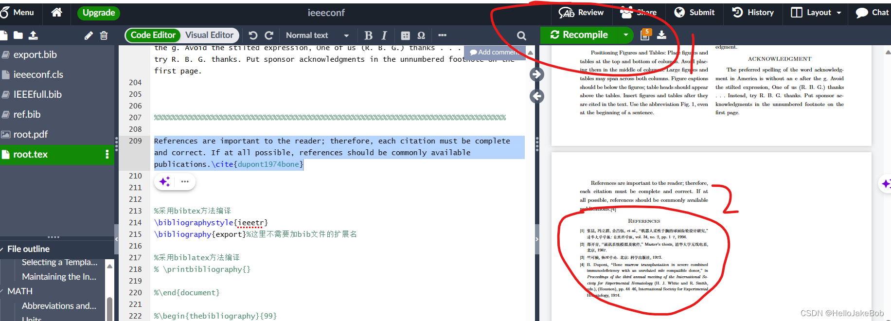 overleaf导入模板及参考文献全流程使用教程_overleaf怎么导入模板-CSDN博客