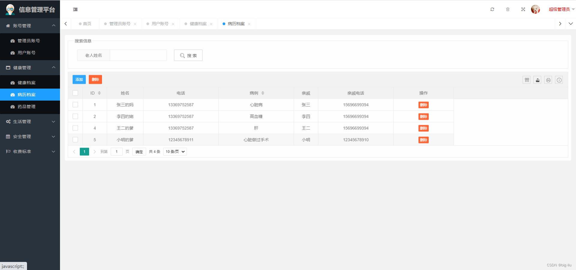 毕业设计 基于springboot养老院管理系统基于springboot的养老院管理毕设 Csdn博客 
