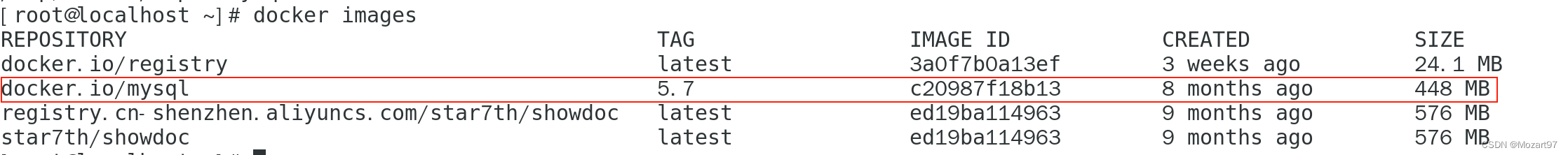 Dokcer 安装MySQL：5.7_diocker mysql -v my.cof-CSDN博客