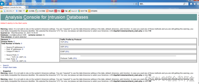 配置snort设置acid时遇到的错误，（fatal错误，table不存在）_snort acid-CSDN博客