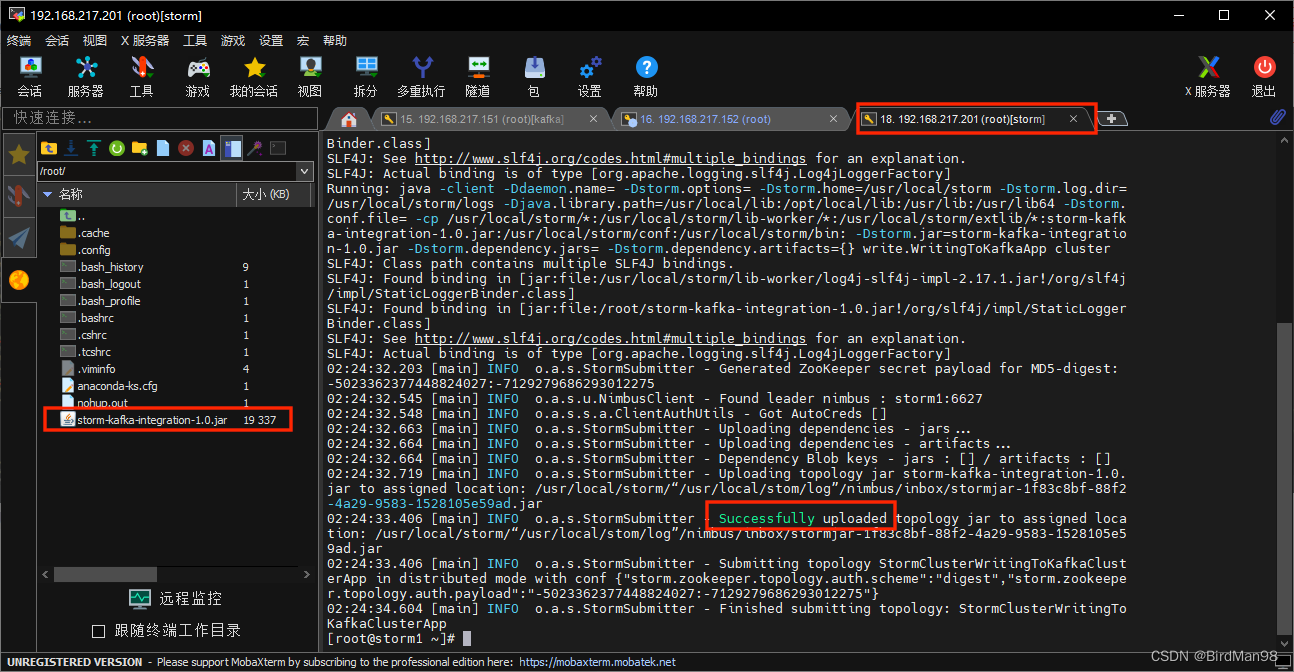 【Storm】【综合案例】【一】Storm集群向Kafka集群写入数据【远程模式】_storm写入kafka-CSDN博客