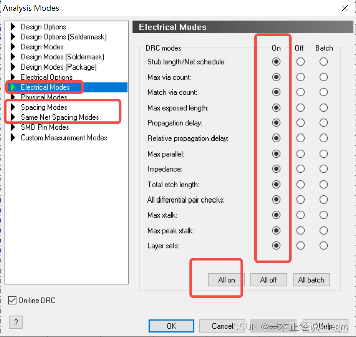 Allegro中规则开关设置_allegro相同网络间距设置-CSDN博客