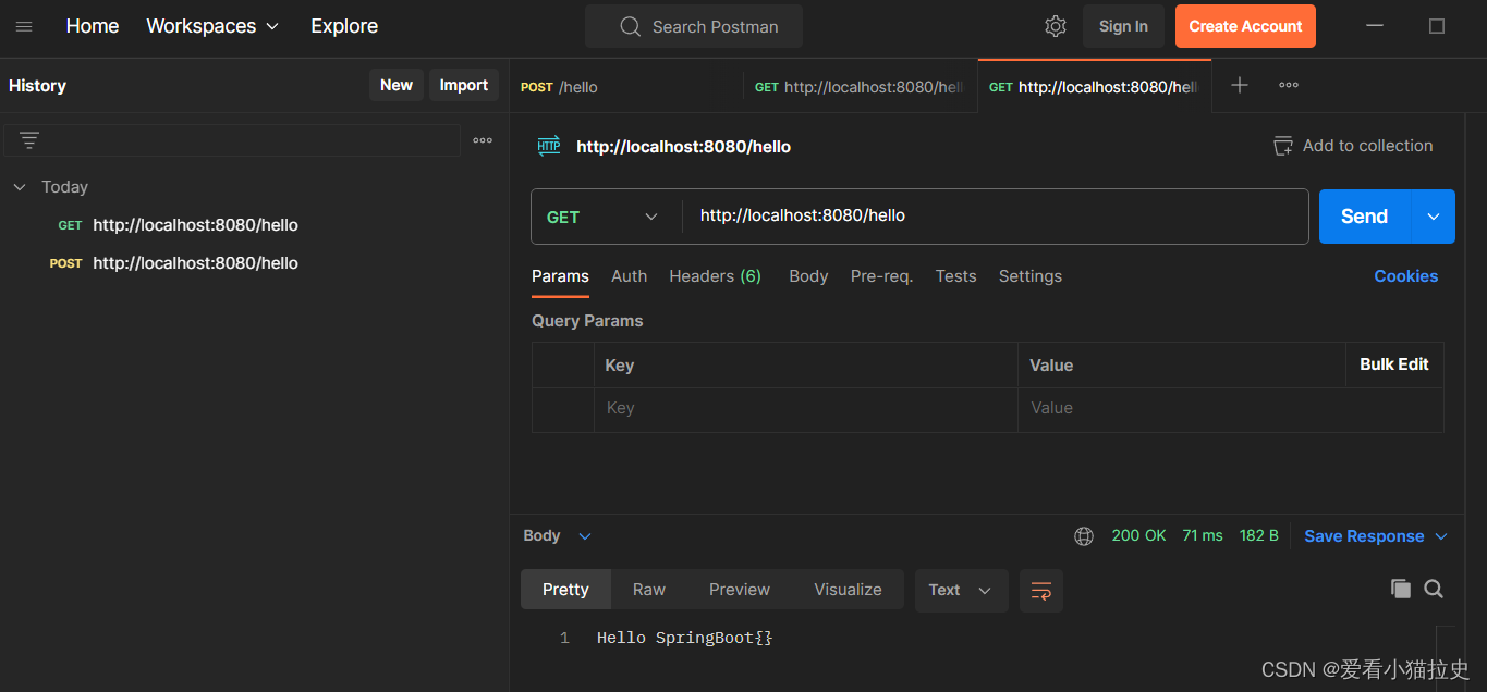 Week05作业 Springboot Helloworld入门andpostman简单使用postman Deletemapping Csdn博客