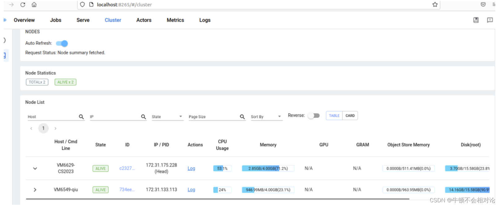 Ray的部署及测试_ray 配置-CSDN博客