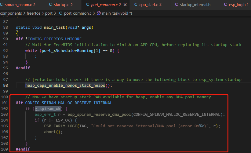ESP32的应用程序启动与PSRAM初始分析_启用psram 要使用 esp32 摄像头驱动程序,我们首先必须启用 psram。您可以通过 ...