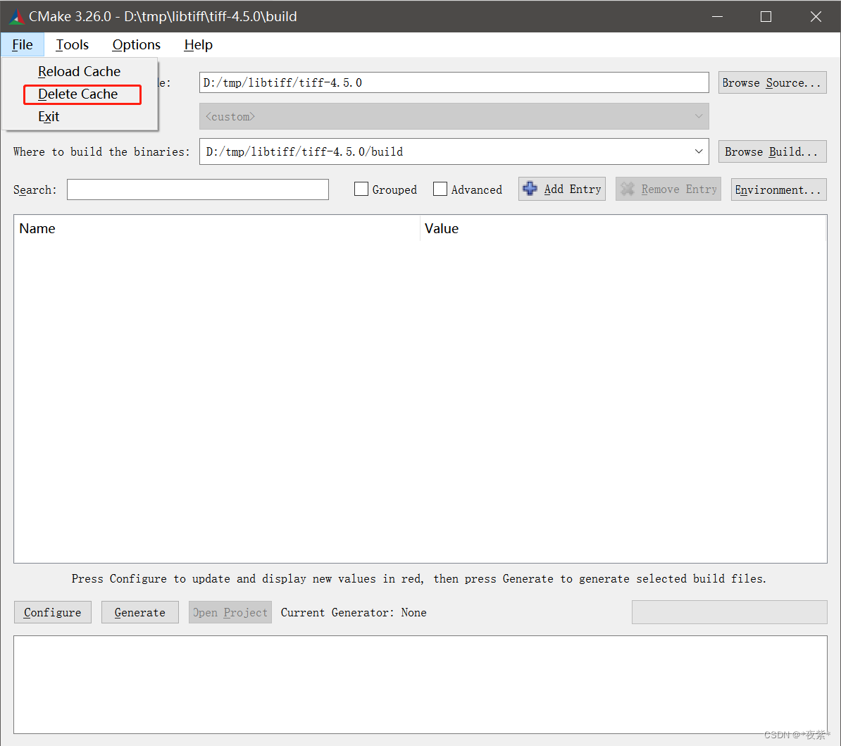 windows下使用cmake+vs2015编译libtiff4.5.0_windows编译libtiff库-CSDN博客