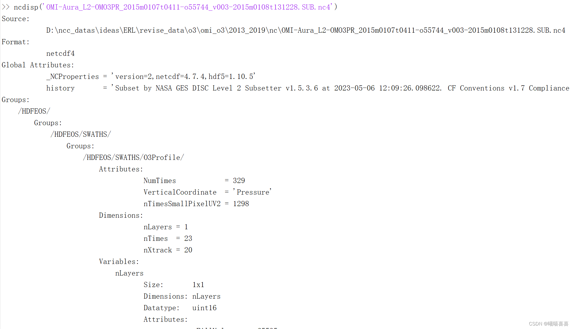 Matlab-处理OMI臭氧廓线数据_omi数据-CSDN博客