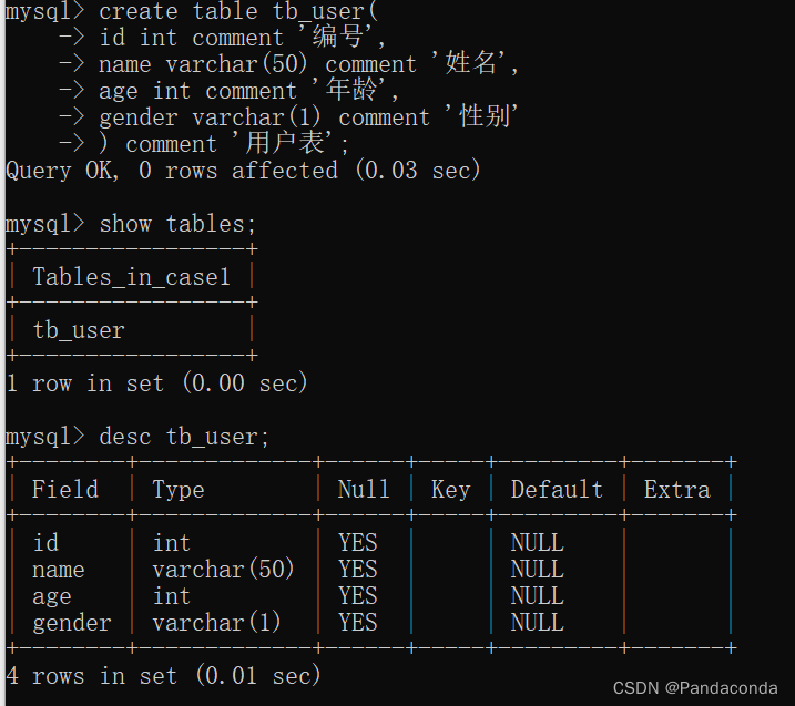 【MySQL数据库笔记 - 基础篇】（二）SQL_创建表w1,有id1和id2两个字段,指定其数据类型分别是int和int(5),并向表中插入-CSDN博客