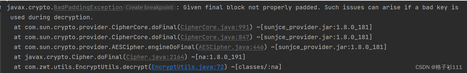 “given Final Block Not Properly Padded Such Issues Can Arise If A Bad