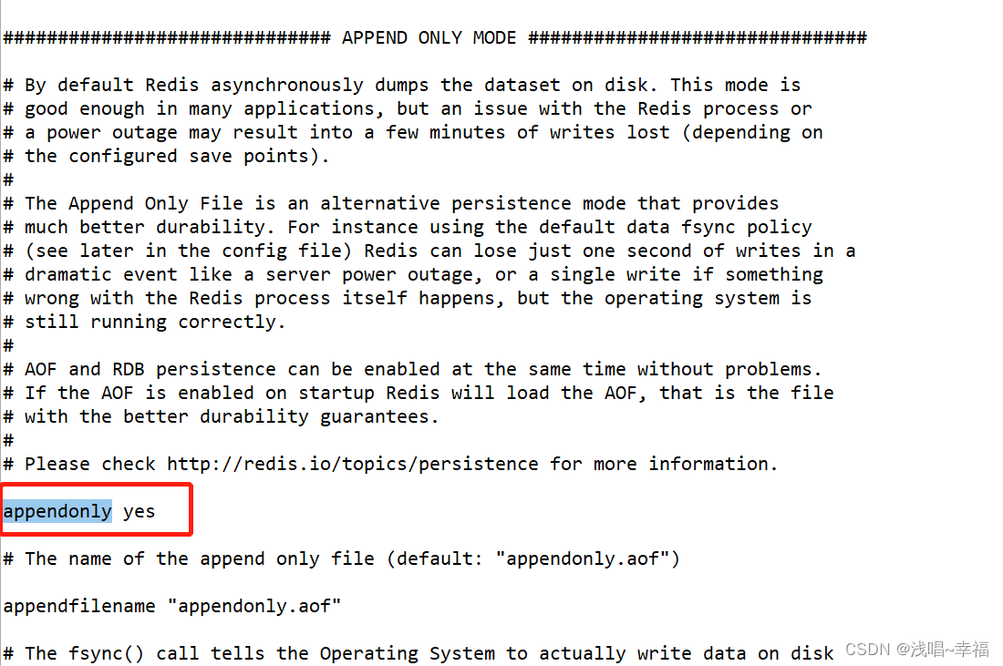Redis持久化（RDB和AOF）_:spring.redis.aof.fsync的值可以是 always、everysec 或 no-CSDN博客