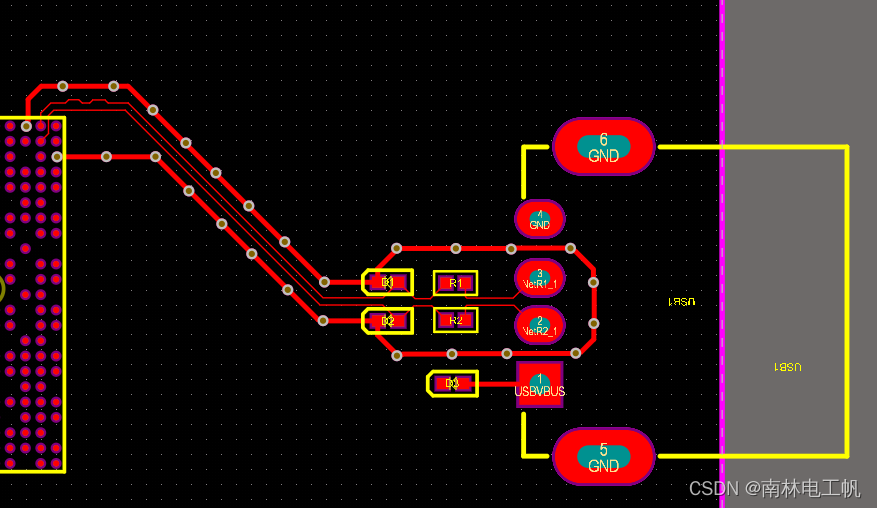 Pcb设计笔记一——usb布局布线设计usb走线南林电工帆的博客 Csdn博客 