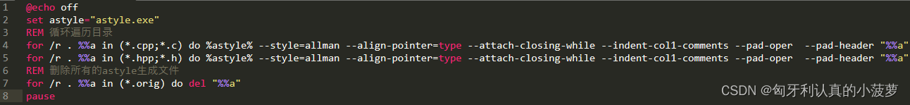 代码格式化工具Astyle的使用_astyle.exe-CSDN博客