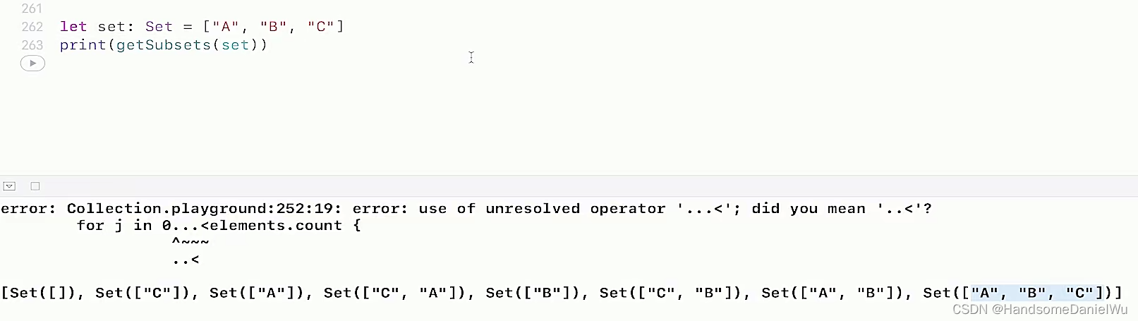 Swift set 递归 子集_swift 递归使用同一个集合-CSDN博客