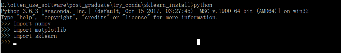 windows下sklearn库的安装教程，还有Numpy、Scipy、matplotlib库_安装python编程环境，并安装机器学习所需要的numpy、sklearn库，将安装过程截图提交 ...