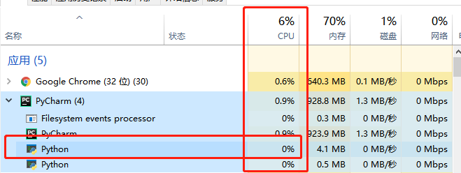 关于python程序后台cpu占用率太高问题，如while循环_python cpu占用率高-CSDN博客