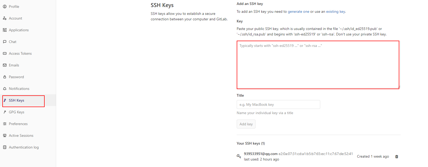 git添加 ssh key_ssh-keygen -m pem -t rsa -c 邮箱名 -b 4096-CSDN博客