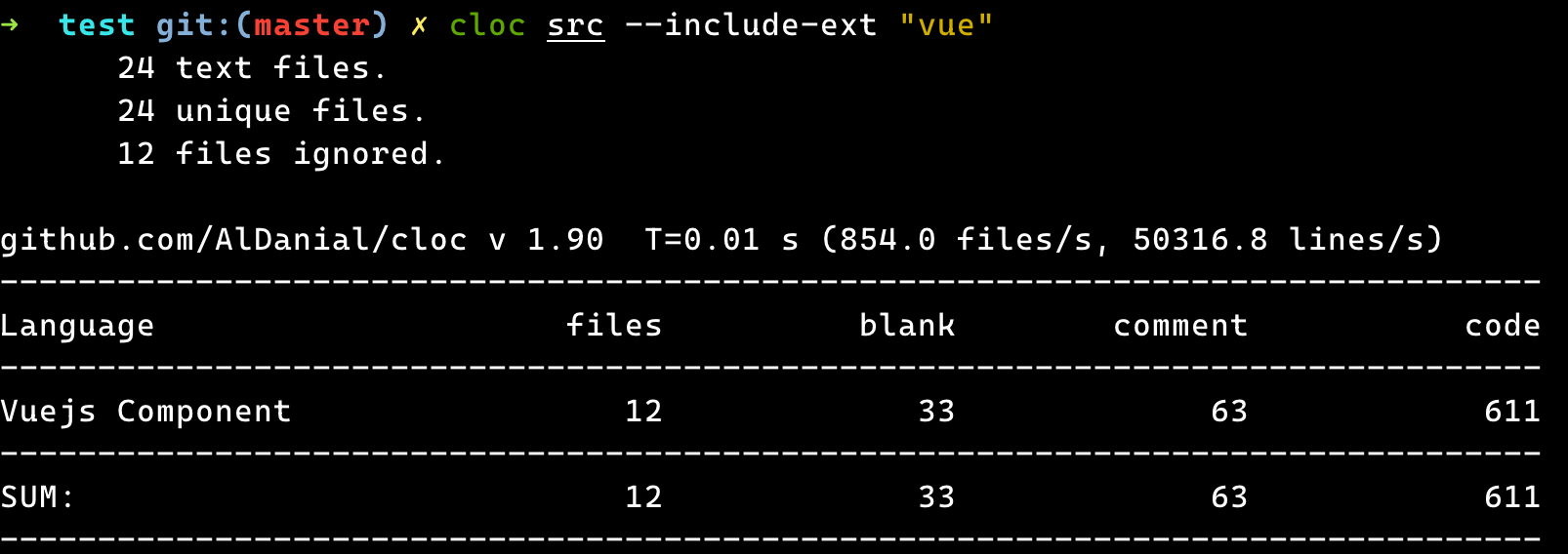 cloc统计代码字数_cloc 统计指定文件类型-CSDN博客