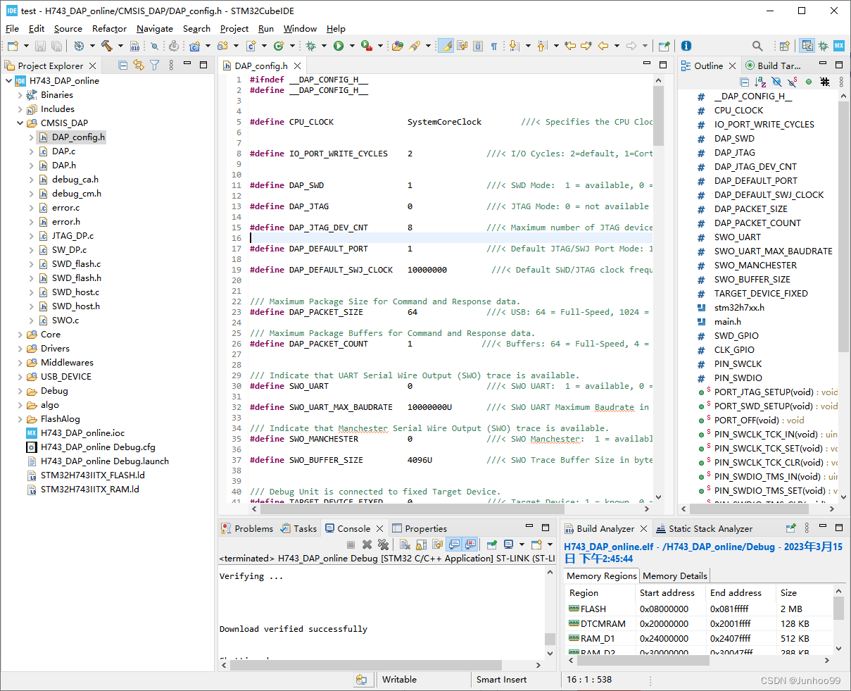 STM32H7移植CMSIS-DAP_diy高速 cmsis-dap jtag-CSDN博客