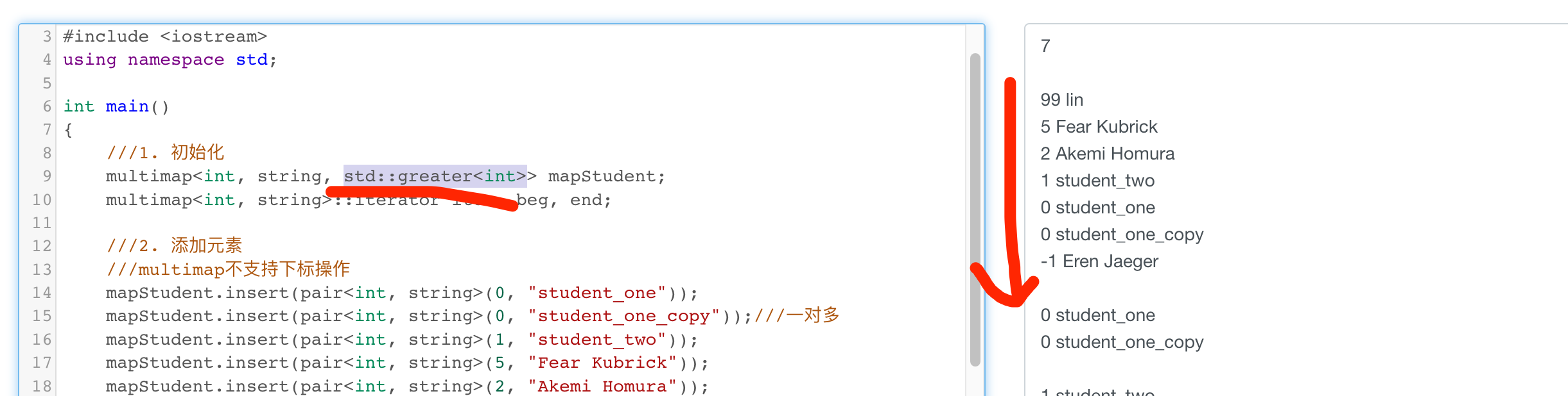 C++ multimap 用法总结 例子-CSDN博客