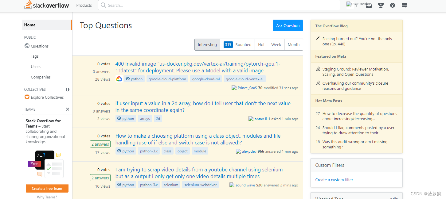 Python开发必备网站(持久更新)使用python开发的大型网站 Csdn博客