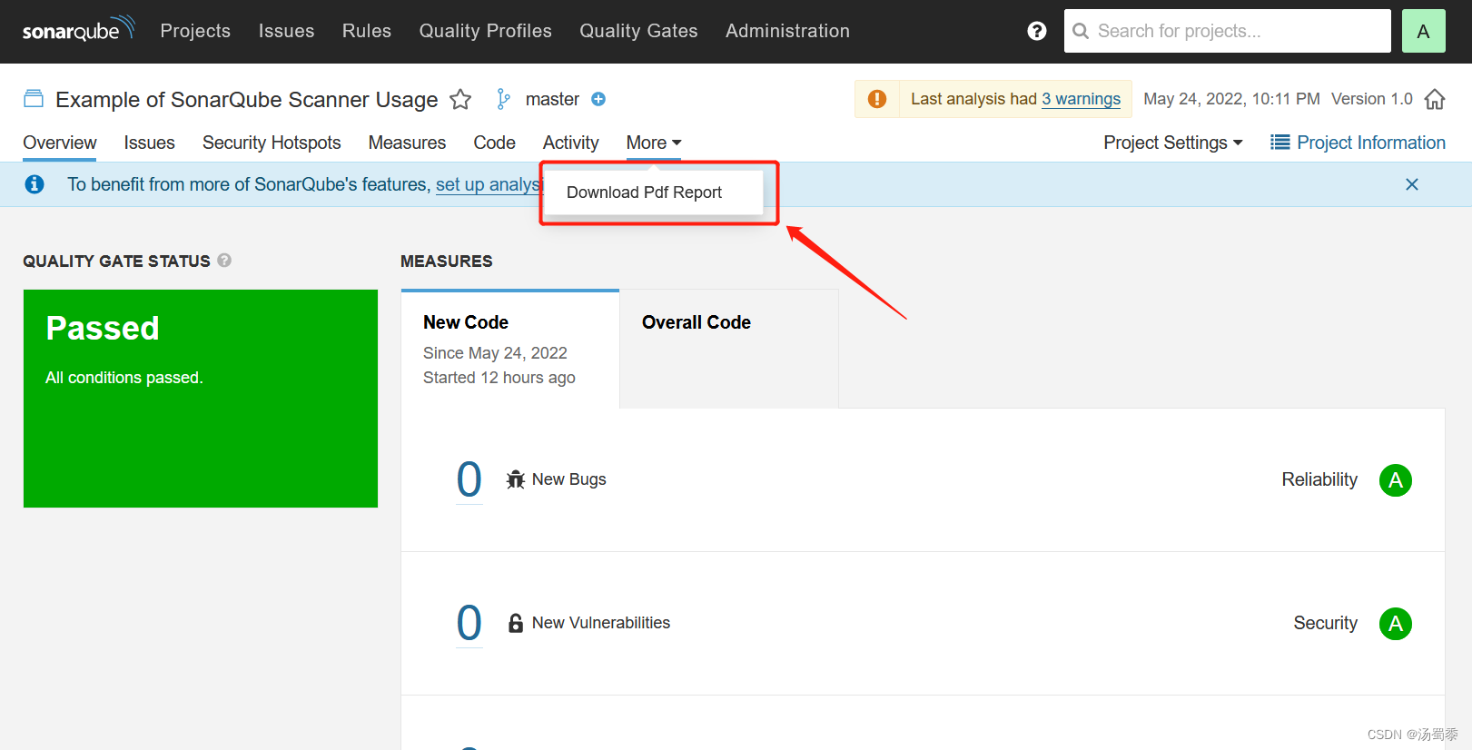 sonarqube导出PDF报告_sonarqube导出报告-CSDN博客