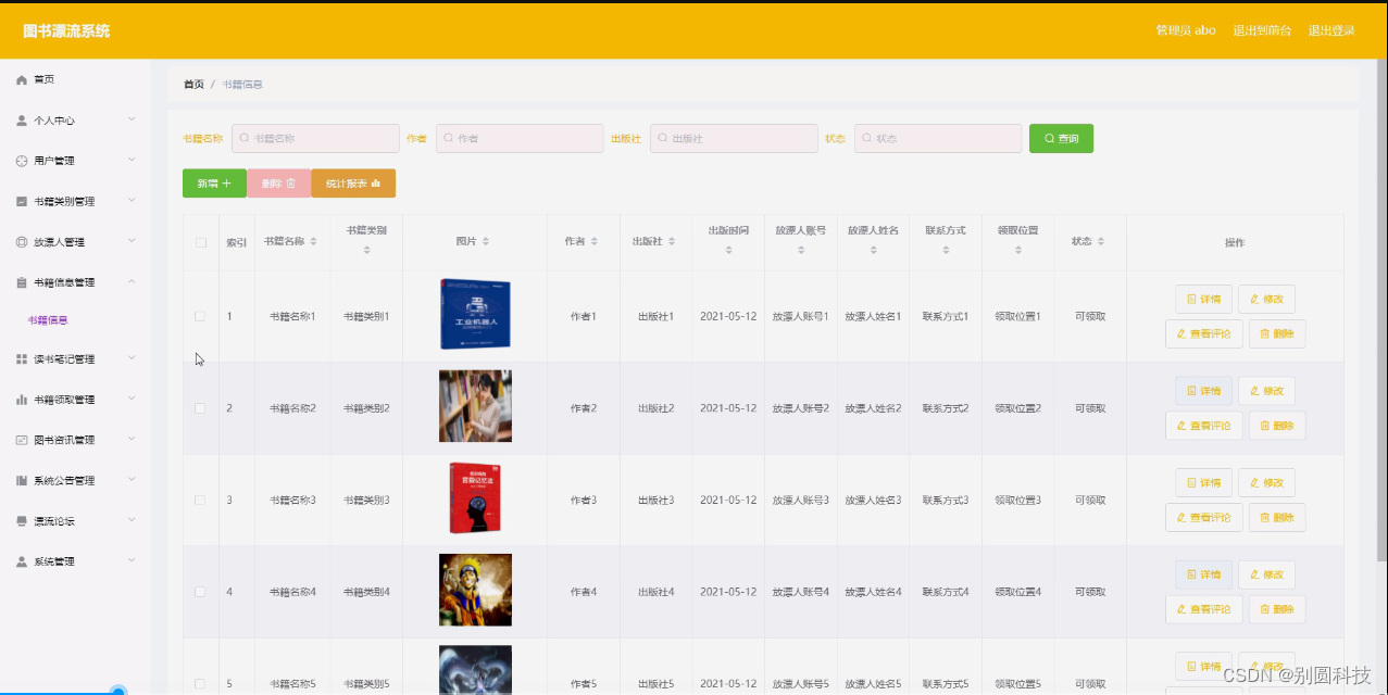 Java毕业设计图书漂流系统(附源码、数据库)毕业设计漂流 Csdn博客